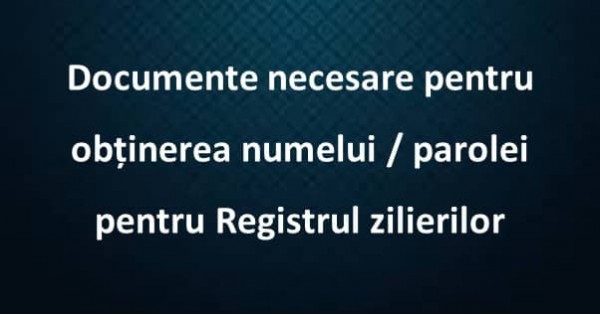 Documente necesare registru zilieri | TheExperts.ro